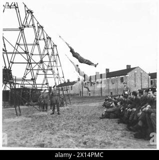 Students at the Parachute Training Depot and School learning proper ...