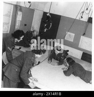 ATS PLOTTER GIRLS - ATS at work in plotting room , British Army Stock ...