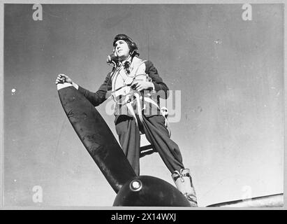 In November 1940, a No. 87 Squadron pilot is pictured seated on the ...