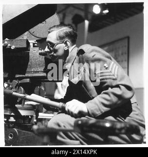 THE ARMY FILM UNIT AT PINEWOOD - A sergeant cameraman at work , British ...