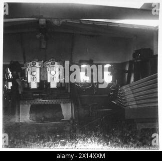 A British Army defensive position showing a lookout post and the muzzle ...