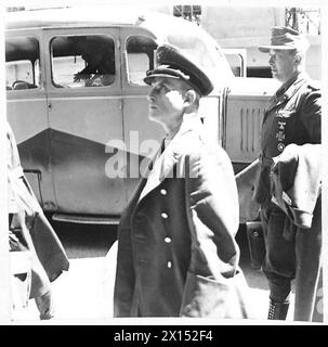 CAPTURED AXIS GENERALS - Two of the captured German Generals in the car ...