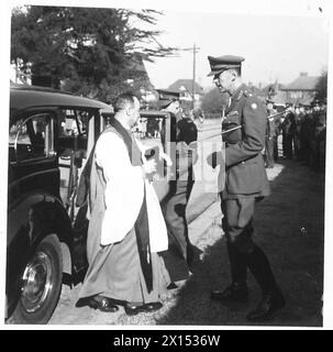 CHAPLAIN-GENERAL CONDUCTS CHURCH SERVICE - Left, the Assistant Chaplain ...