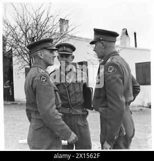 GENERAL ANDERSON GOC FIRST ARMY VISIT ARMOURED UNITS IN HIS COMMAND AT ...