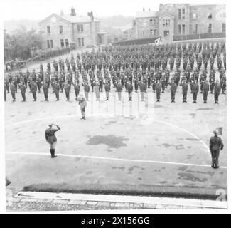 ARMY COMMANDER INSPECTS HIS OWN REGIMENT - Inspection "B" Company ...