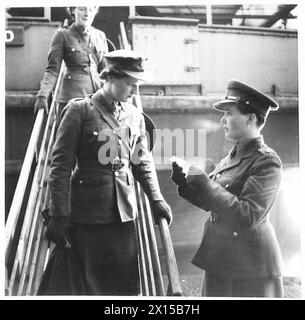 ATS policewomen perform dock duty in Northern Ireland, checking ...