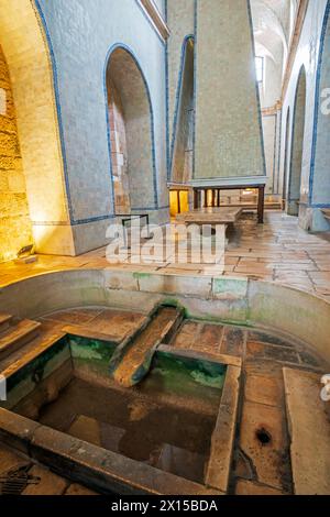 The monastery’s kitchen and the huge chimney. The Alcobaça Monastery ...