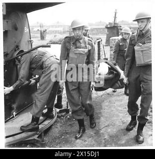HOME GUARD MAN ROCKET PROJECTORS (A.A. GUNS) - At the start exercise ...