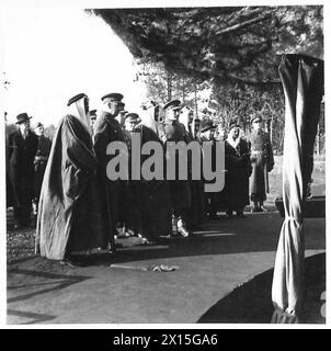 Arabian princes Emir Feisal and his brother Khalid, with secretary ...