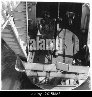 Photographs aboard the Hampton Ferry at Southampton show heavy lifting ...