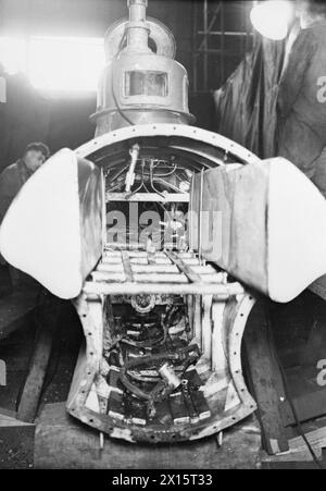 In March 1945, a German midget submarine was captured and observed on ...