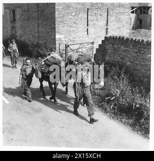 PACK ANIMALS GO WHERE LORRIES CANNOT - Troops sleeping in the open air ...
