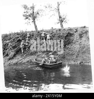 Fifth Army Crossing The Volturno - British Infantry crosses a Pontoon ...