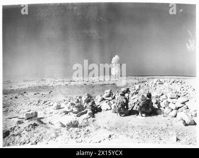 Miners and sappers of an Indian Division safely detonate an unexploded ...