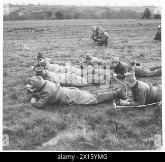 British sappers clear a minefield in Derna, rendering thousands of ...