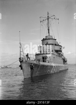 The French sloop Commandant Duboc, manned by Free French personnel ...
