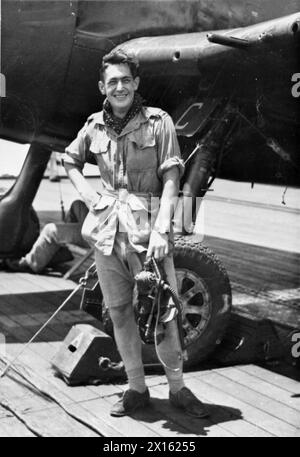 FLYING WITH THE EAST INDIES FLEET. 20 APRIL 1945, ON BOARD THE ESCORT ...