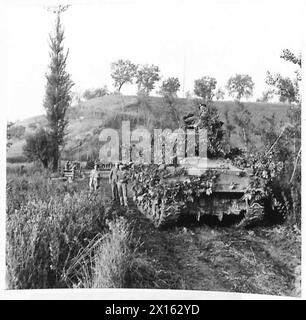 EIGHTH ARMY : THE BREAK THROUGH THE HITLER LINE - Infantry and tanks ...