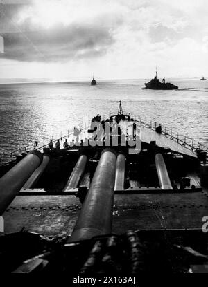 HMS Howe, flagship of Admiral Bruce Fraser, Commander-in-Chief British ...