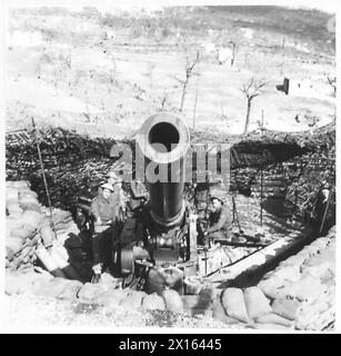 FIFTH ARMY : BIG GUN ON THE CASSINO FRONT - Gnr. E. Millington tries ...