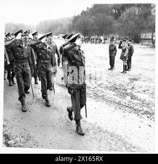 General Alexander takes the salute during a march past in North Africa ...