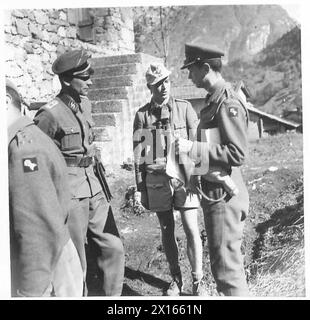 Brigadier Gore, Commander of the 61st Rifle Brigade, discusses ...