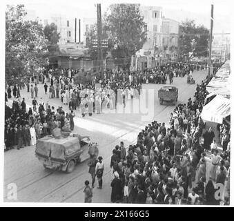 THE FALL OF DAMASCUS - A general view showing how the local inhabitants ...