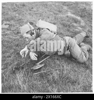 MINE CLEARANCE DRILL DEMONSTRATION - Students' can be seen lying the ...