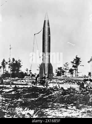 LAUNCHING A V.2 ROCKET : GERMAN PHOTOGRAPHS - Close-up of V2 Stock ...