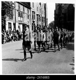 CHURCH PARADE ENDS YORK WINGS FOR VICTORY WEEK - Units leaving York ...