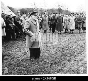 The Prime Minister addresses troops at the 51st Highland Division Main ...