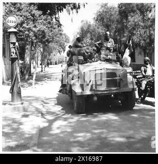 FRENCH CHAD FORCES ENTER KAIROUAN - Troops of the Chad Force driving ...
