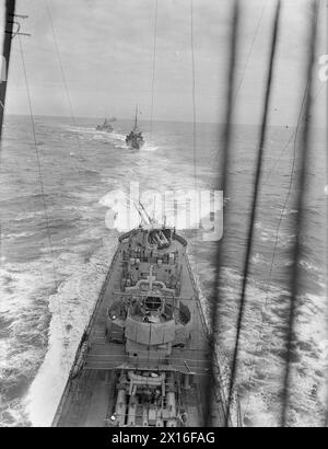 DESTROYER FLOTILLA AT SEA. SEPTEMBER 1940, ON BOARD THE DESTROYER HMS ...