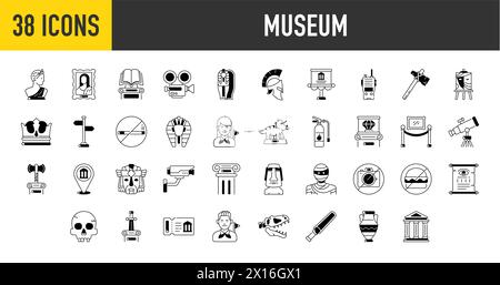 Simple Set of Museum Related Vector Icons. Contains such Icon as ...