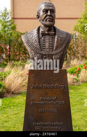 Statue of John Houlding Founder of Liverpool Football Club in Liverpool ...