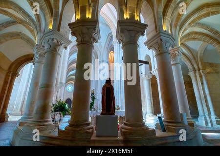 Choir and Main Altar of the Alcobaça Monastery. The Alcobaça Monaster ...