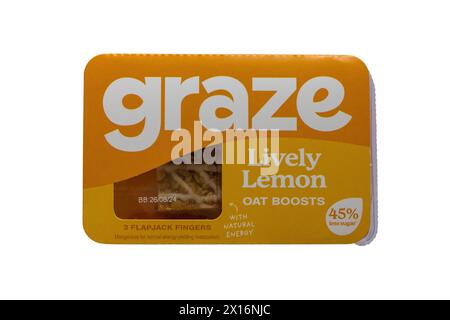 Graze Lively Lemon Oat Boosts flapjack fingers with natural energy ...