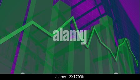 Image of floating diagrams on the dark background Stock Photo - Alamy