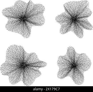 Abstract chaotic pattern. Pattern of random forms for design. Abstract ...