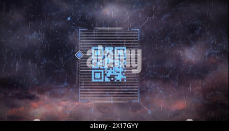 Image of qr code over shapes Stock Photo - Alamy