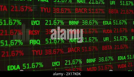 Image of financial data processing and statistics recording Stock Photo ...