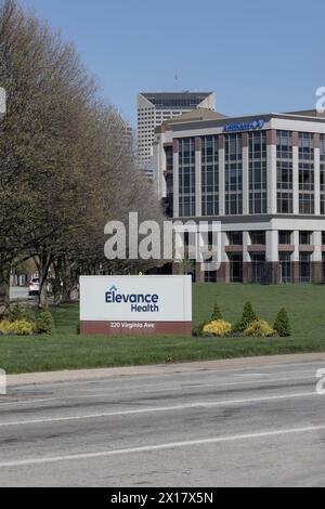 Indianapolis - April 13, 2024: Elevance Health world headquarters ...
