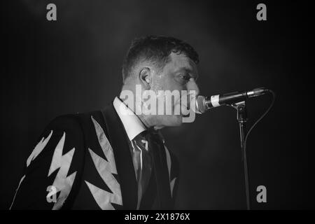 Guitarist Niklas Almqvist aka Nicholaus Arson from the Hives perform ...
