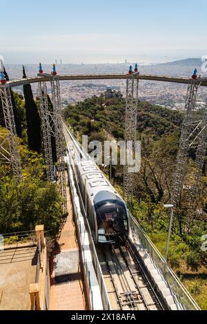 Barcelona, Spain. Tibidabo Funicular Stock Photo - Alamy