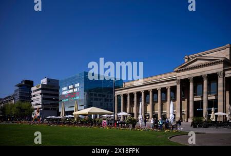 Schlossplatz with Koenigsbau, Art Museum Cube, Wittwer Thalia ...