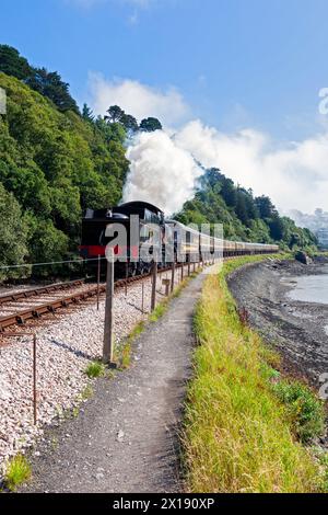 UK, England, Devon, British Railways Steam Locomotive No. 7827 'Lydham ...