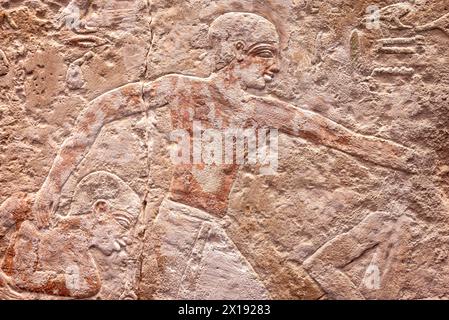 Egyptian Wall Scriptures Stock Photo - Alamy