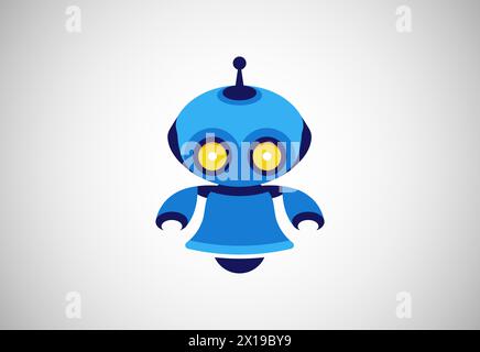 Robot bell logo design vector illustration Stock Vector Image & Art - Alamy