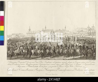 Coronation of emperor Franz II to the King of Hungary in Budapest on ...