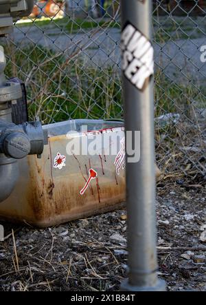 Crime scene investigation. Set of evidence identification markers and ...